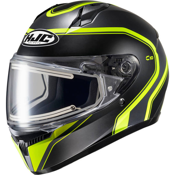 HJC C10 Elie Electric Shield Adult Snow Helmets – Motorhelmets.com | Shop for Moto Gear