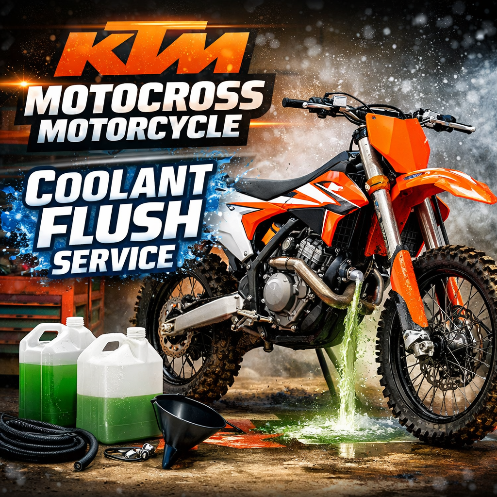 Race-Ready KTM Motocross Coolant Flush Service | Fullerton Los Angeles ...