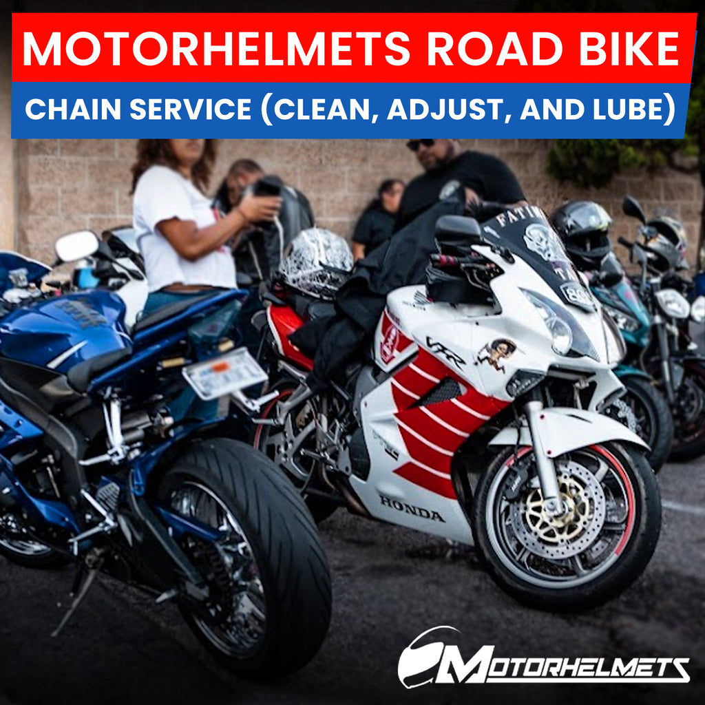 Honda Motorcycle Repair Chain Service (Clean, Adjust, and Lube) for Ro ...