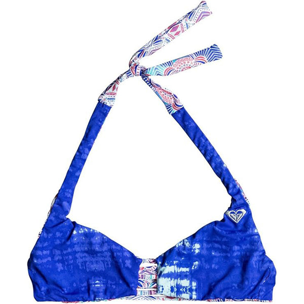 Roxy Print Strappy Love Reversible Athletic Triangle Women's Top Swimw ...