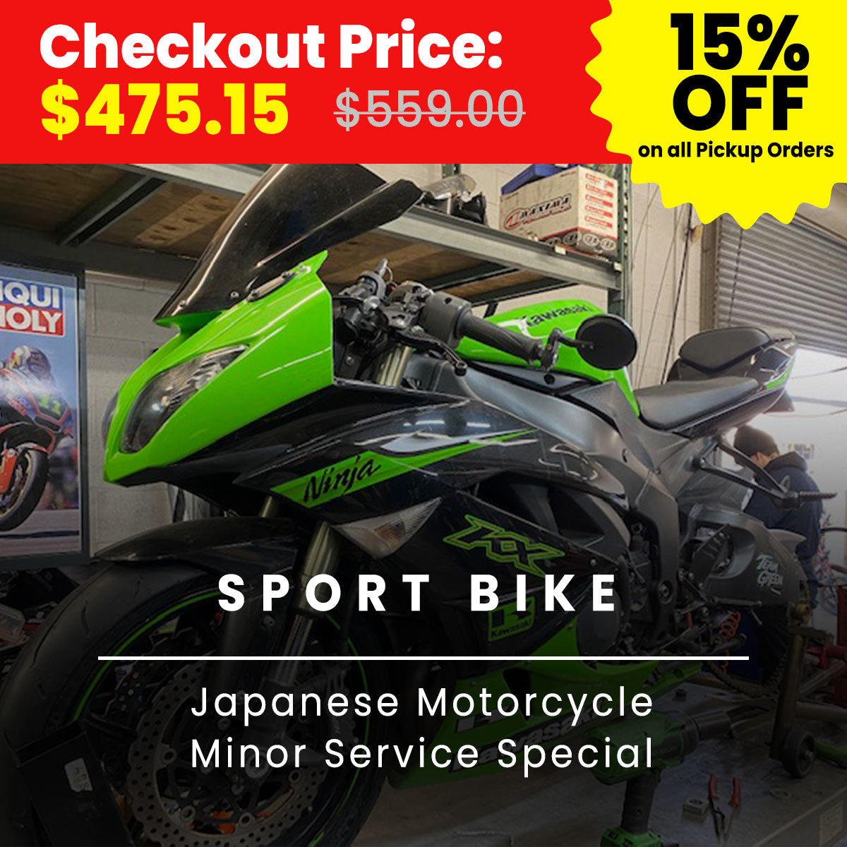 Japanese Motorcycle Minor Service Special (at Location: Fullerton CA ...